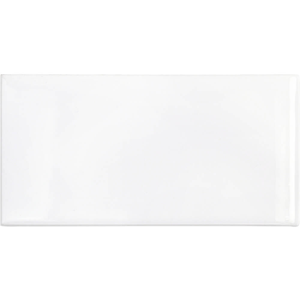 Bond Tile Essential 6" x 3" Ceramic Bullnose Tile Trim in White ...