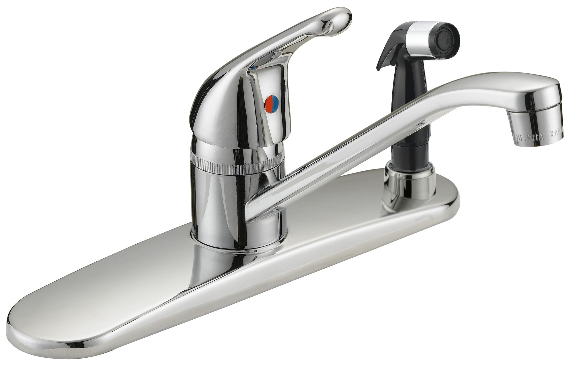 Banner Faucets Single Handle Kitchen Faucet with Side Spray - Wayfair ...