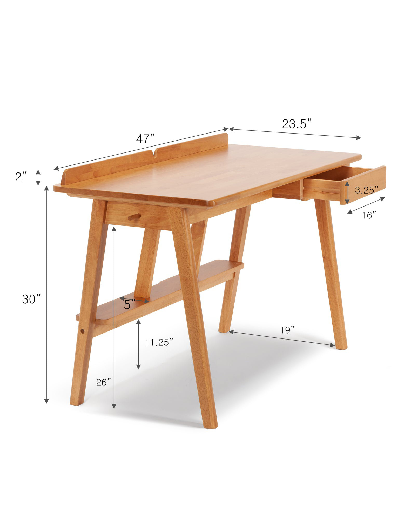 AllModern Kea Wood Desk & Reviews | Wayfair