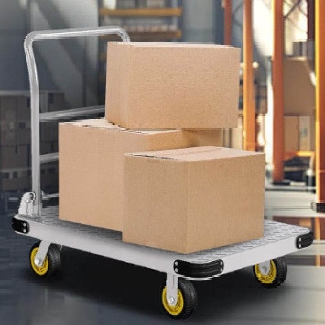 OFFICE FURNITURE 4 LESS Platform Truck Push Cart Dolly For Groceries ...