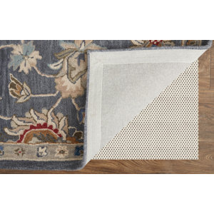 Lark Manor™ Atlandida Oriental Handmade Tufted Cotton/Wool Blue/Red ...