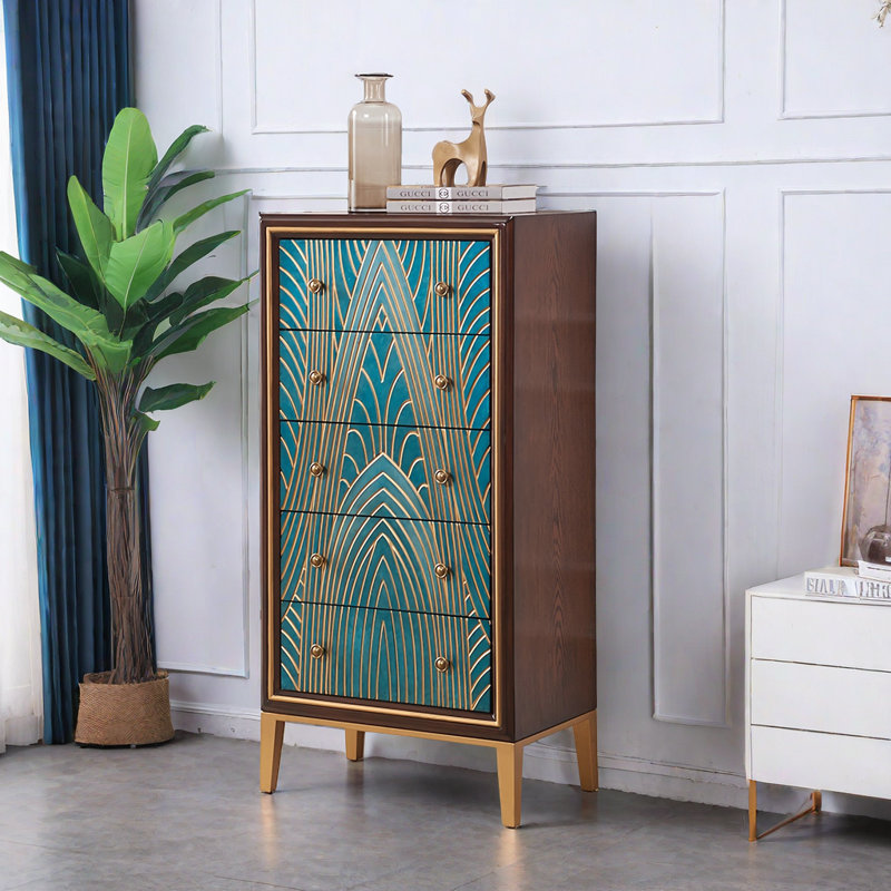 NICECABINET Light Luxury Line Rectangular Accent chest. | Wayfair