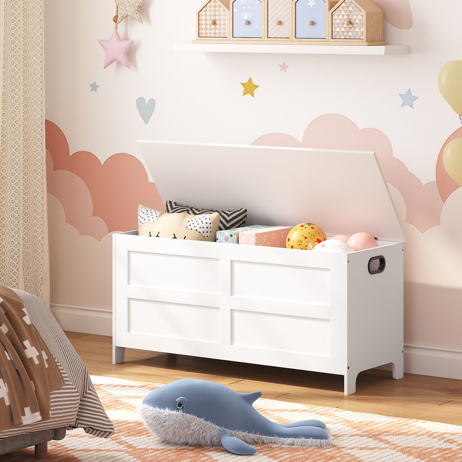 Winston Porter 39.4”L Blanket Storage Chest with Safety Hinge & Reviews ...