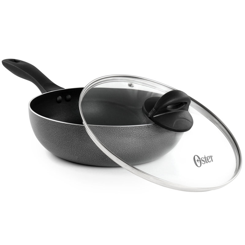 Oster 9.5 Inch Aluminum Nonstick Wok With Lid | Wayfair