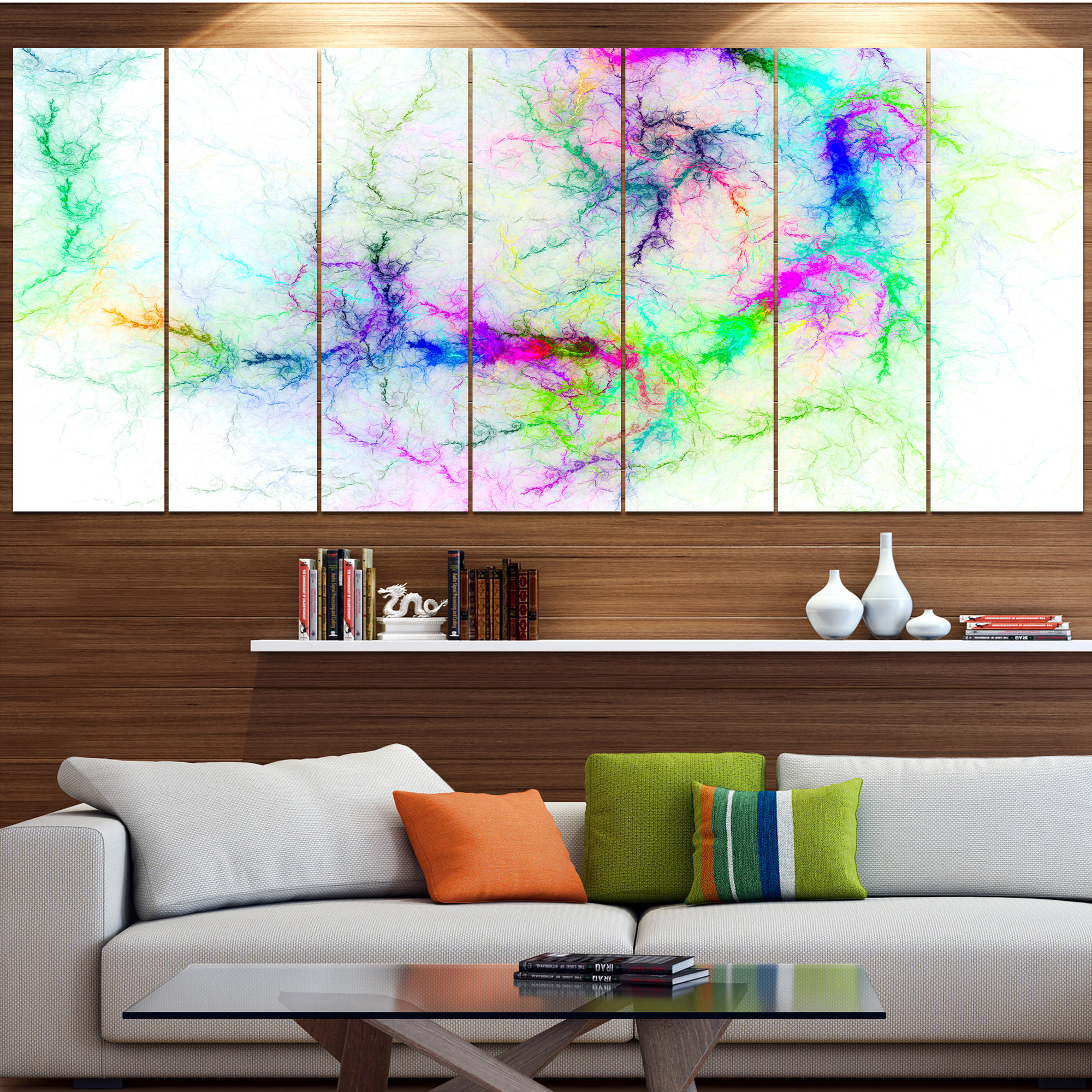 DesignArt Stormy Sky Fierce Lightning On Canvas Graphic Art | Wayfair