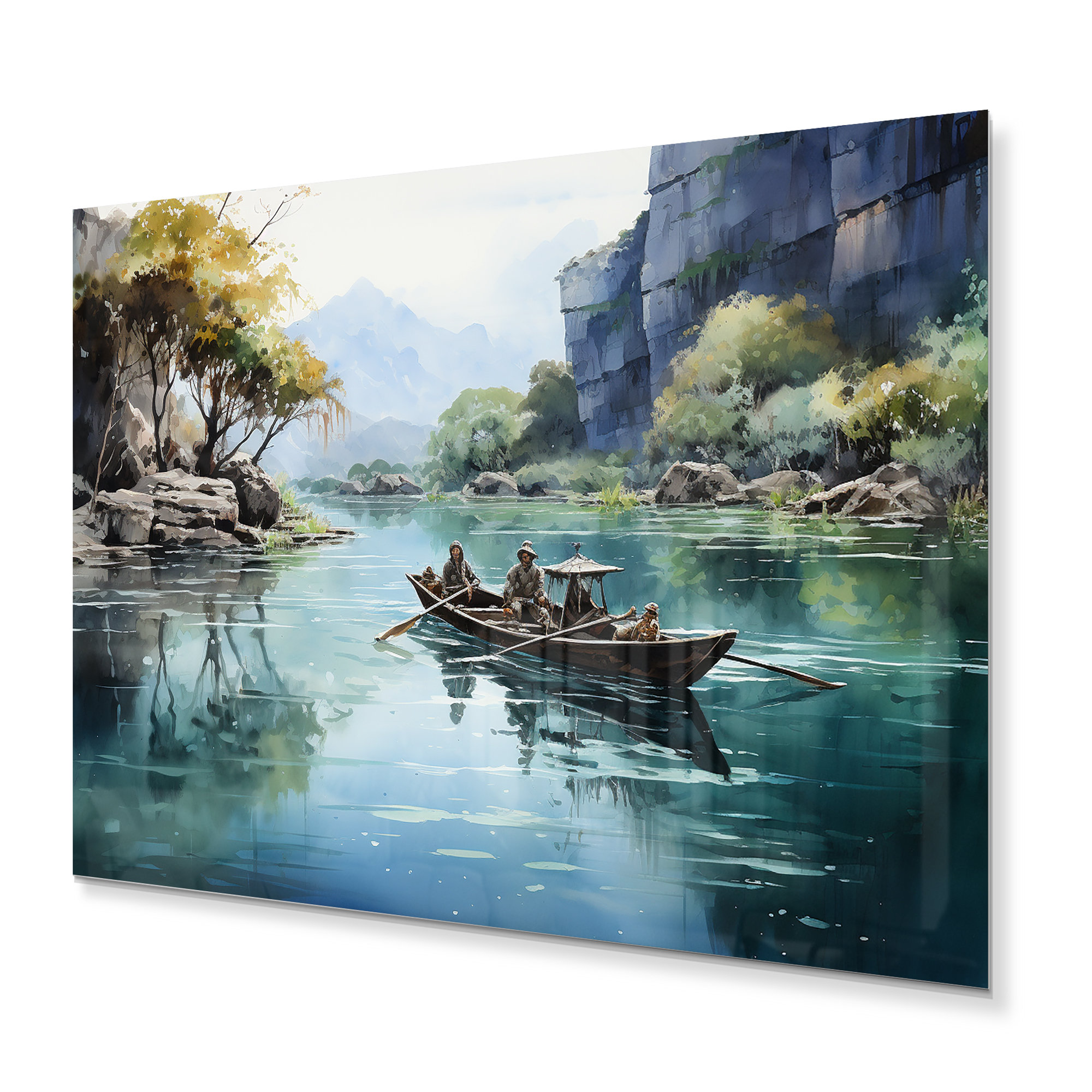 Breakwater Bay Boat in Vietnam Hidden Waterways I - Vietnam Metal Wall ...