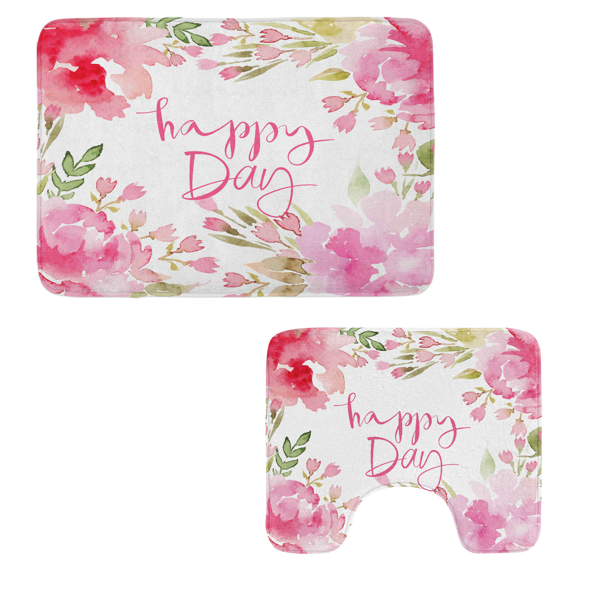 Dakota Fields Country Bathroom Rug Set 2 Pieces Rectangle & Contour ...