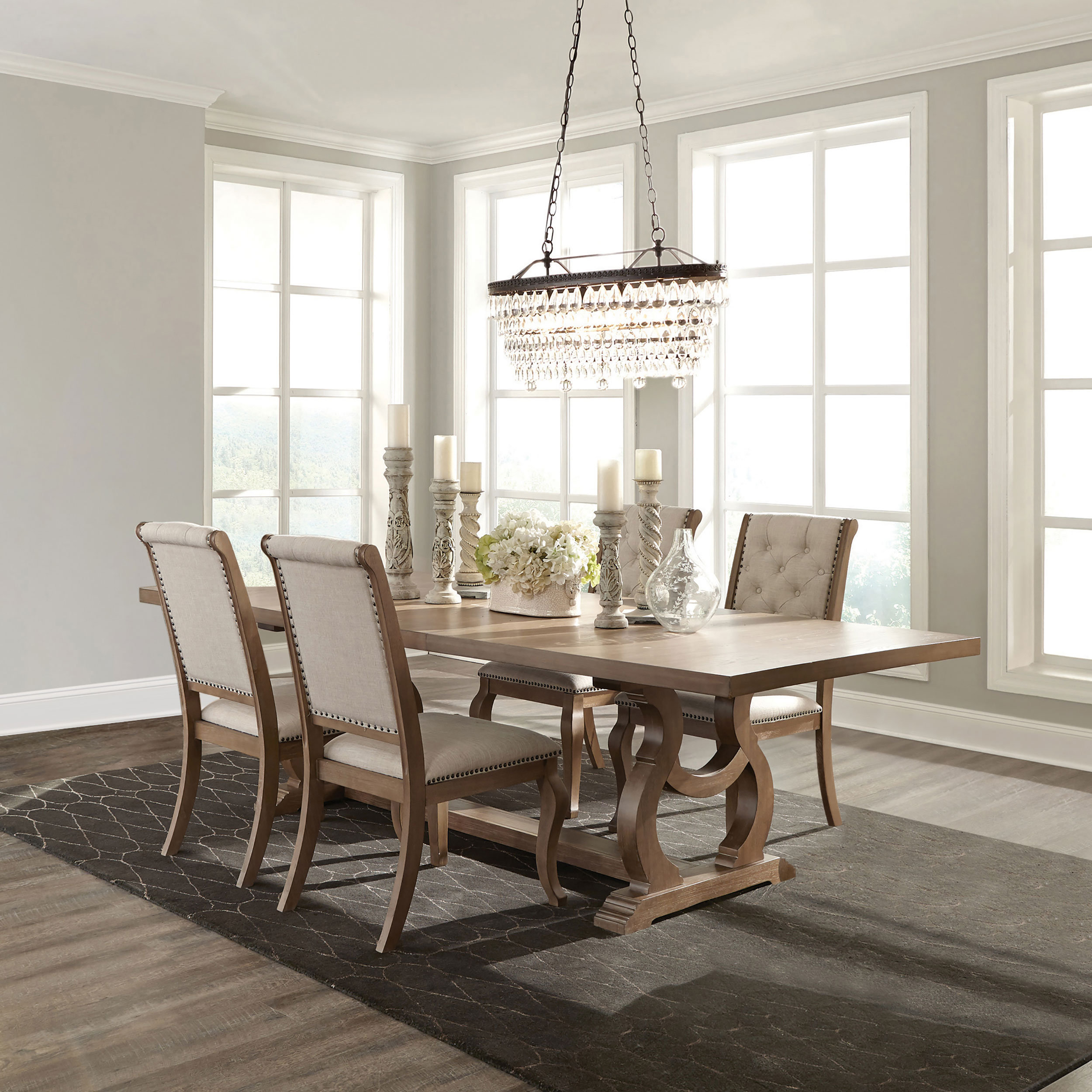 Lark Manor Akillian Solid Wood Dining Set & Reviews - Wayfair Canada