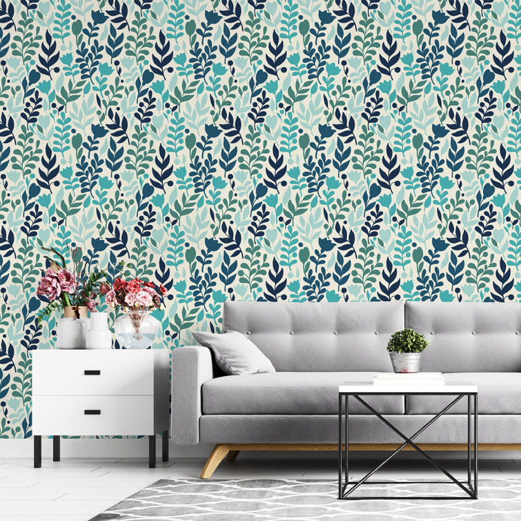 Ebern Designs Aashir 3m x 1.2m Textured Matte Peel and Stick Wallpaper ...