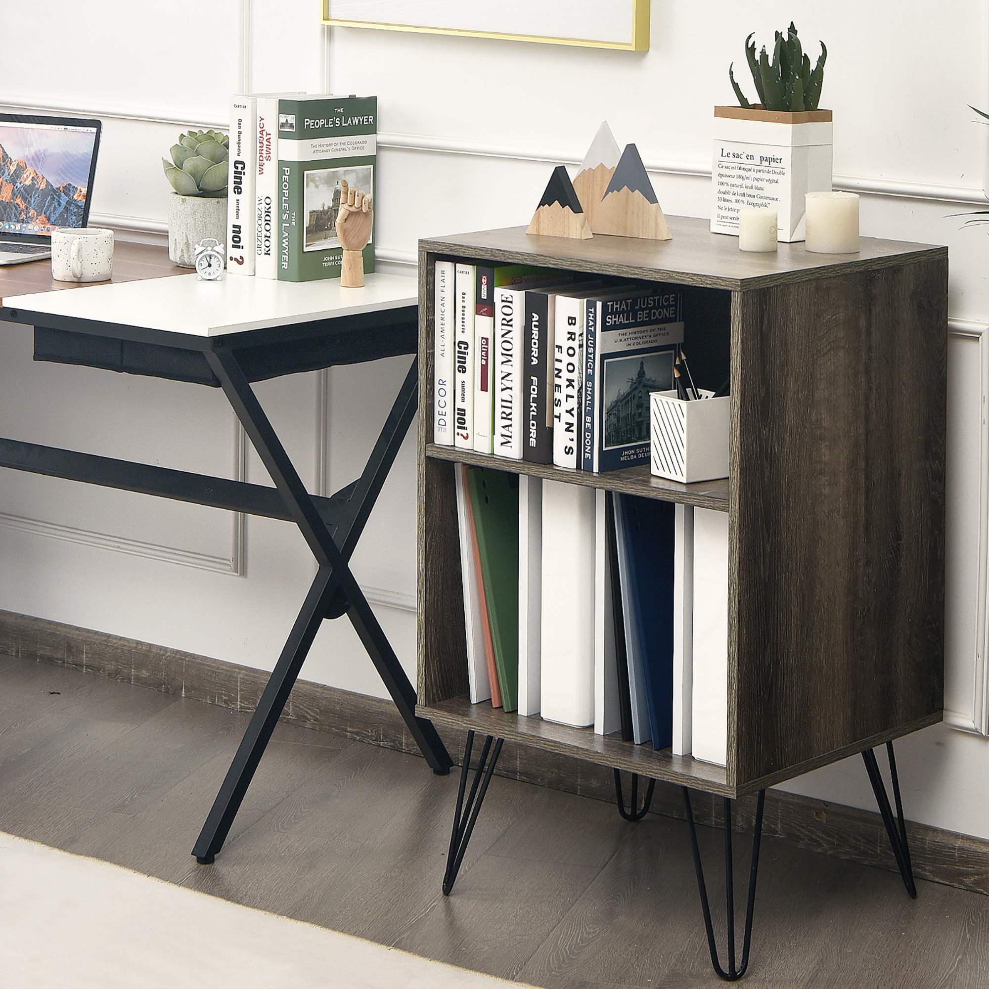 Corrigan Studio® Record Player Stand Turntable Stand Display Shelf 21 ...