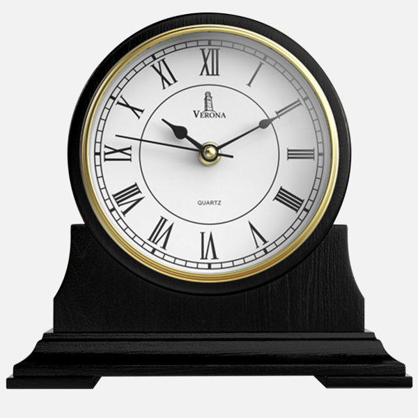 Red Barrel Studio® Roman Numeral Solid Wood Quartz Movement / Crystal ...