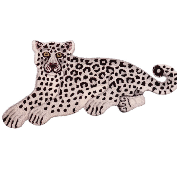 Trinx Hand Tufted Wool Animal Print Rug | Wayfair