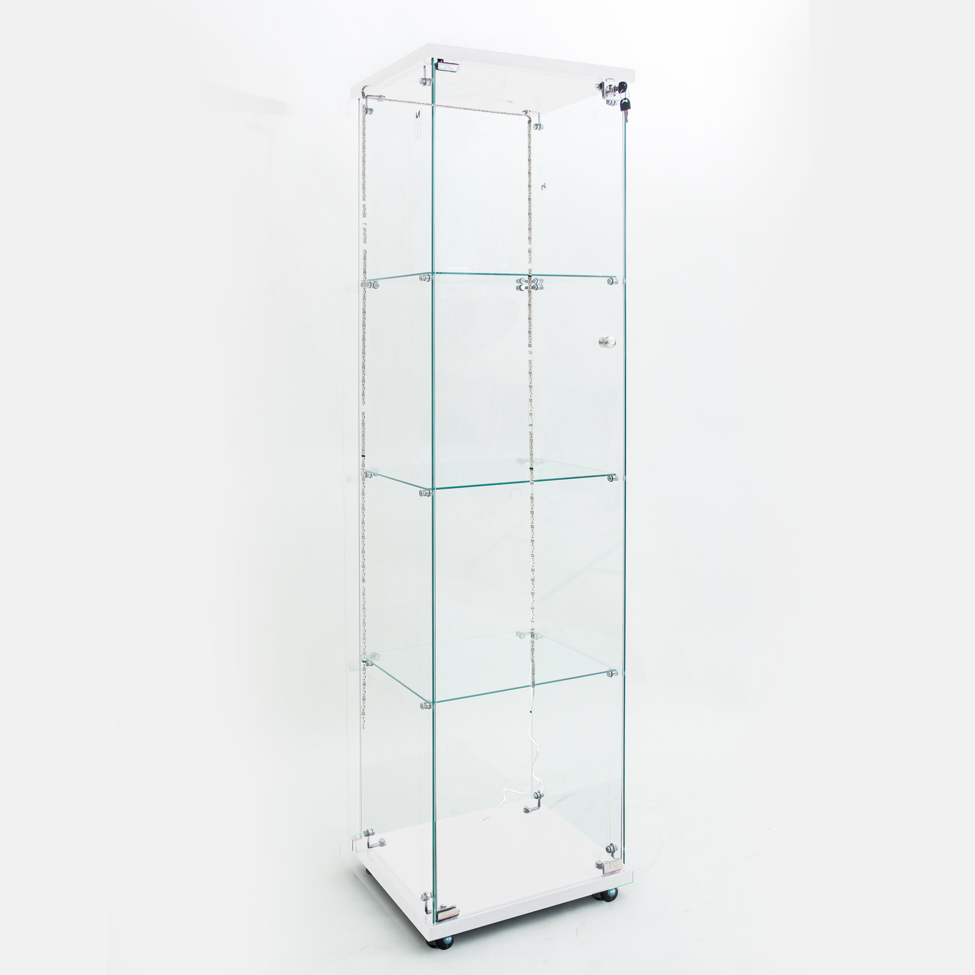 Wrought Studio™ Tempered Glass Display Cabinet | Wayfair