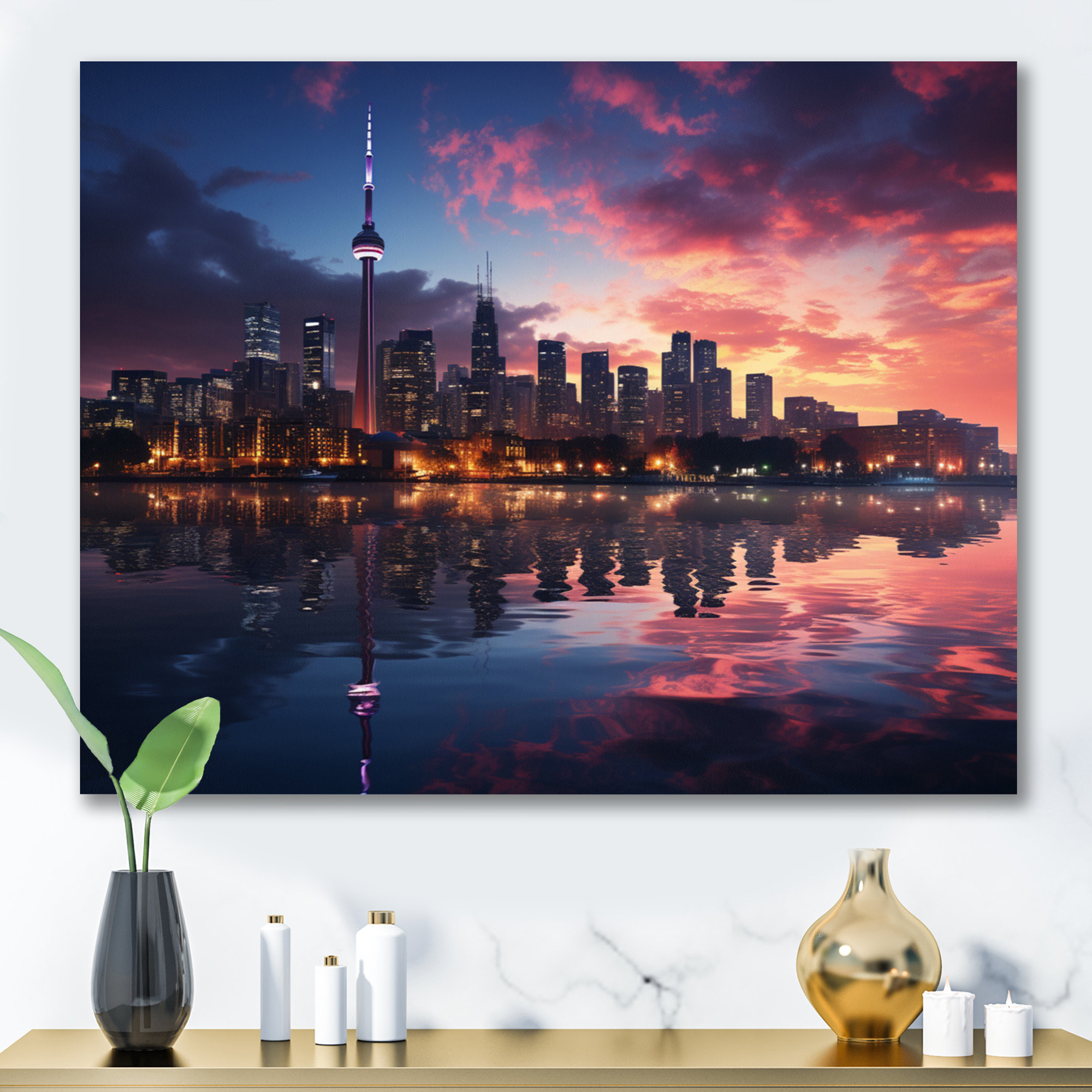 Latitude Run® Toronto Canada Cityscape - Toronto Canvas Prints | Wayfair