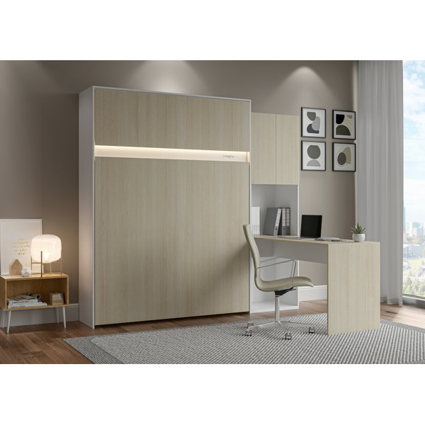 Hokku Designs Roland Murphy Bed With Desk & Reviews | Wayfair