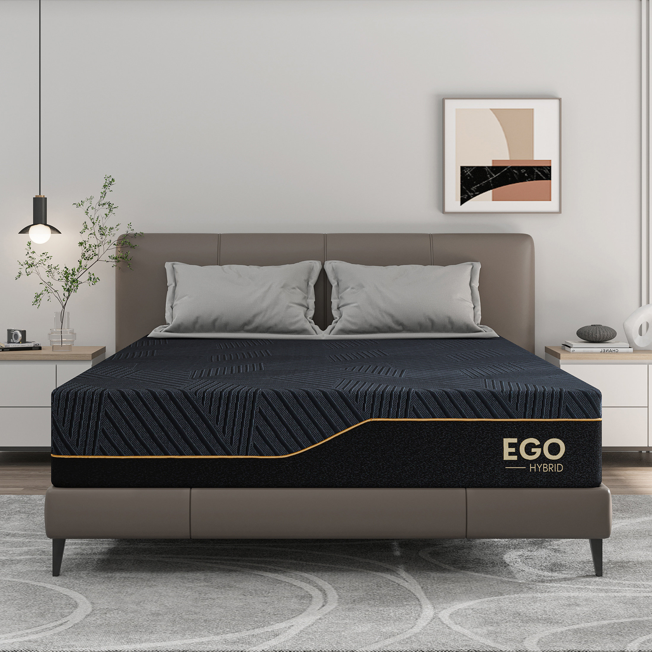 EGOHOME 14" Medium Copper Infused Hybrid Mattress - USA Made & Reviews ...