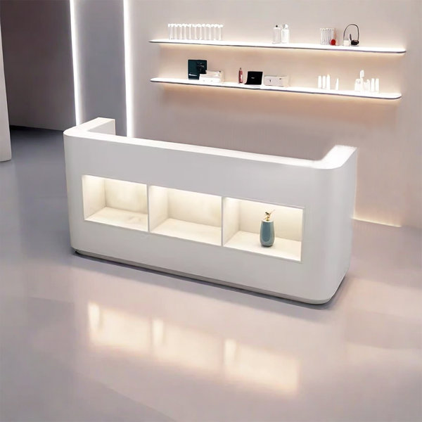 LKIWXAQ RECEPTION DESK Vintage Front Desk Computer Desk 78.74 W | Wayfair