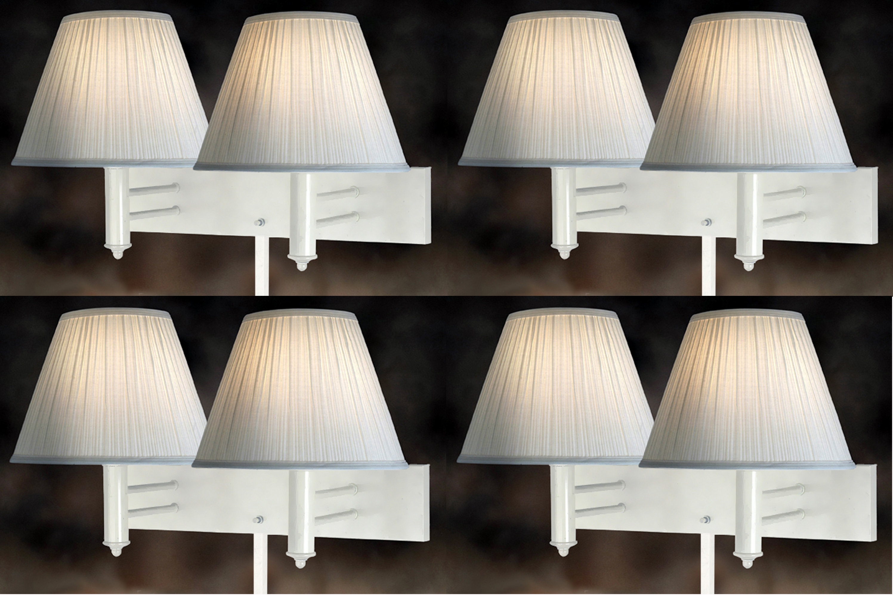 Medallion Lighting White 2-Light Double Wall Lamp | Wayfair