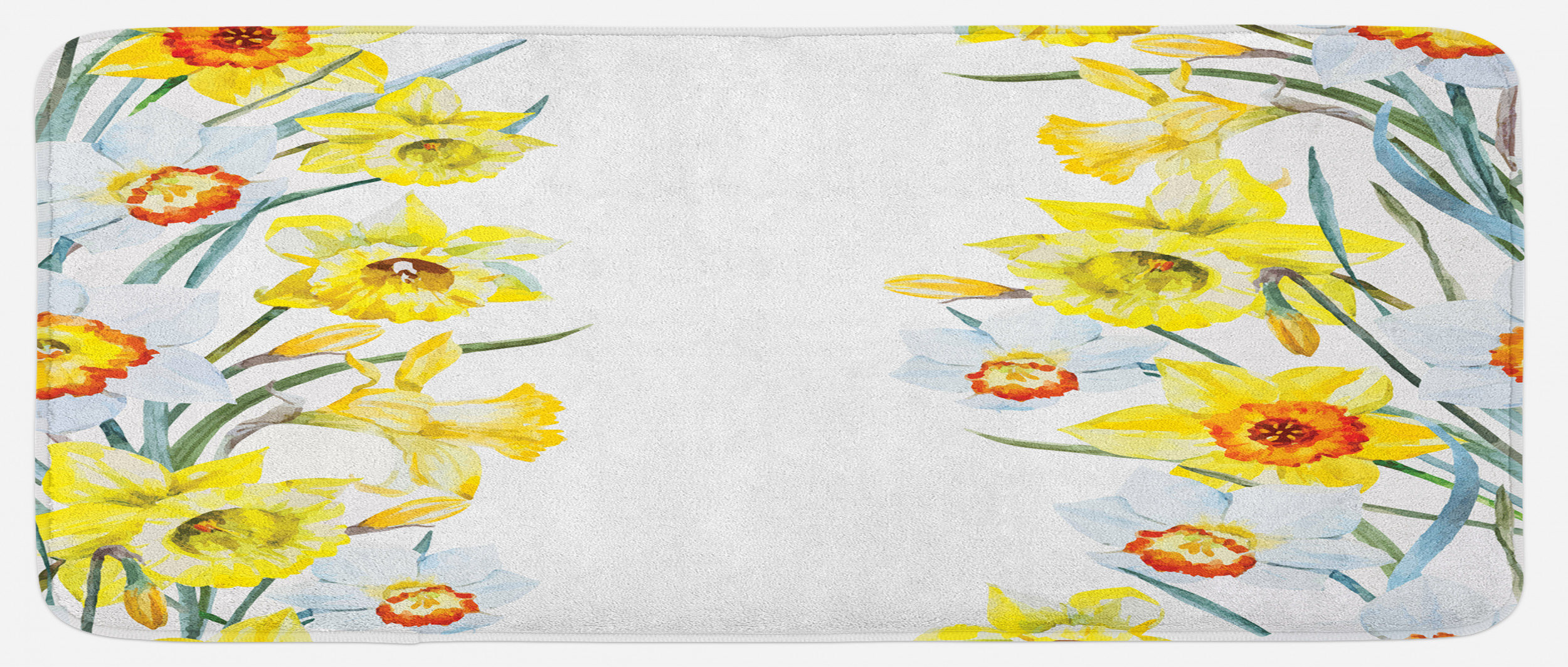 East Urban Home Daffodil Kitchen Mat | Wayfair