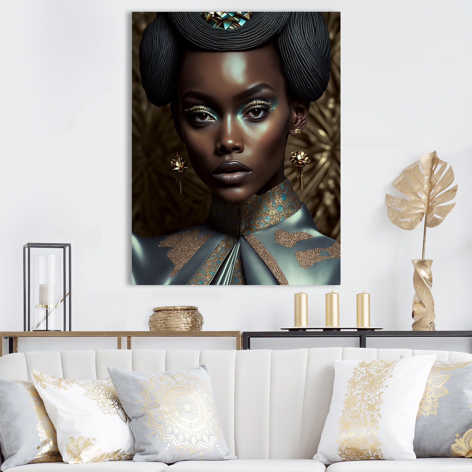 Dakota Fields Gyatt Avant-Garde Elegant African Woman Wall Décor | Wayfair