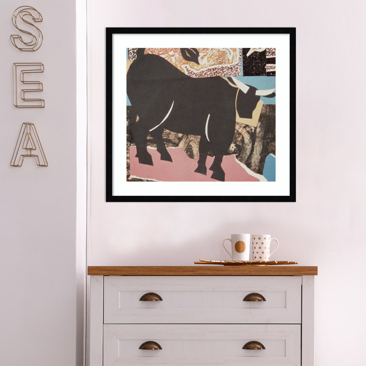 Rosalind Wheeler Aberdeen Angus Bull By John Wallington Wood Framed ...