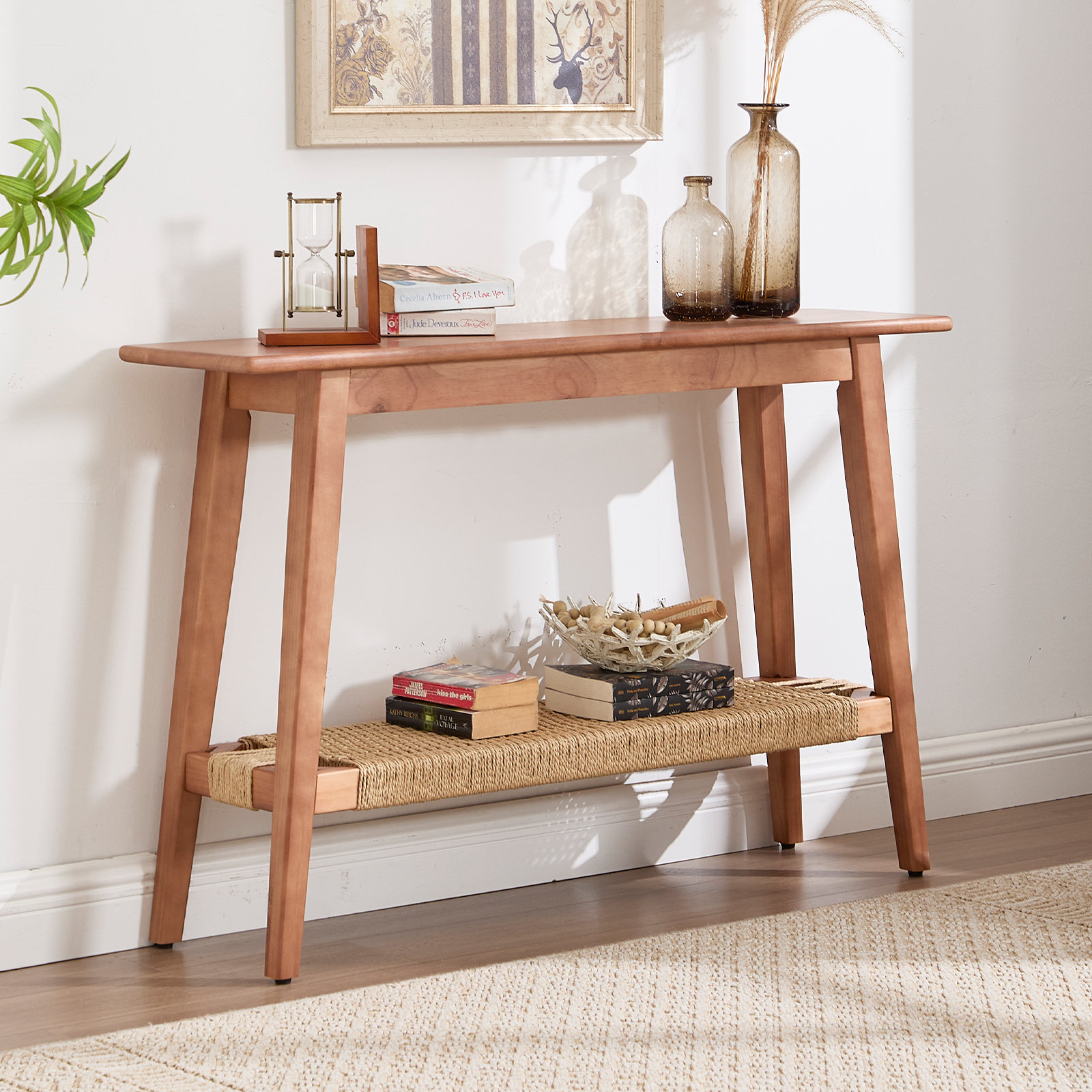 Bay Isle Home™ 46'' Console Table Sofa Table With Wood Frame And Legs ...