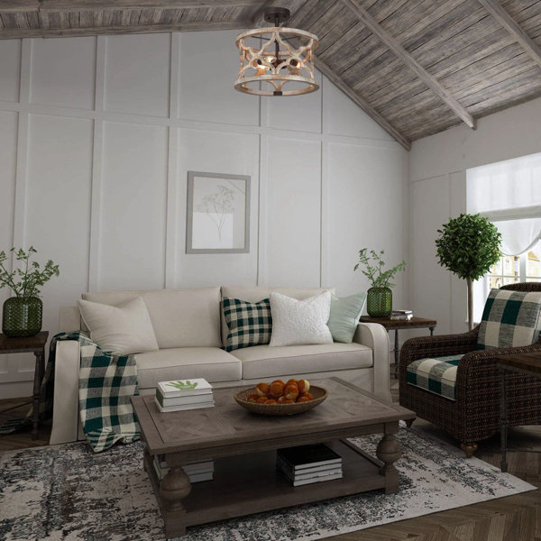 Laurel Foundry Modern Farmhouse® Gatlin 3-Light 14"W Dimmable Drum ...