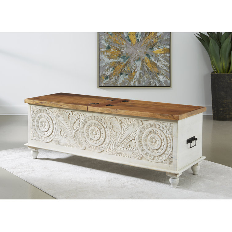 Bungalow Rose Windridge Solid Wood Accent Trunk & Reviews | Wayfair