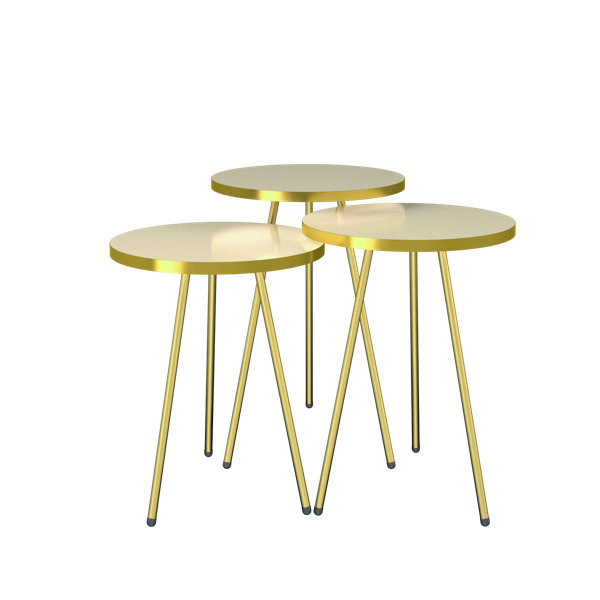 Mercer41 Euclide 3 - Piece Living Room Table Set | Wayfair