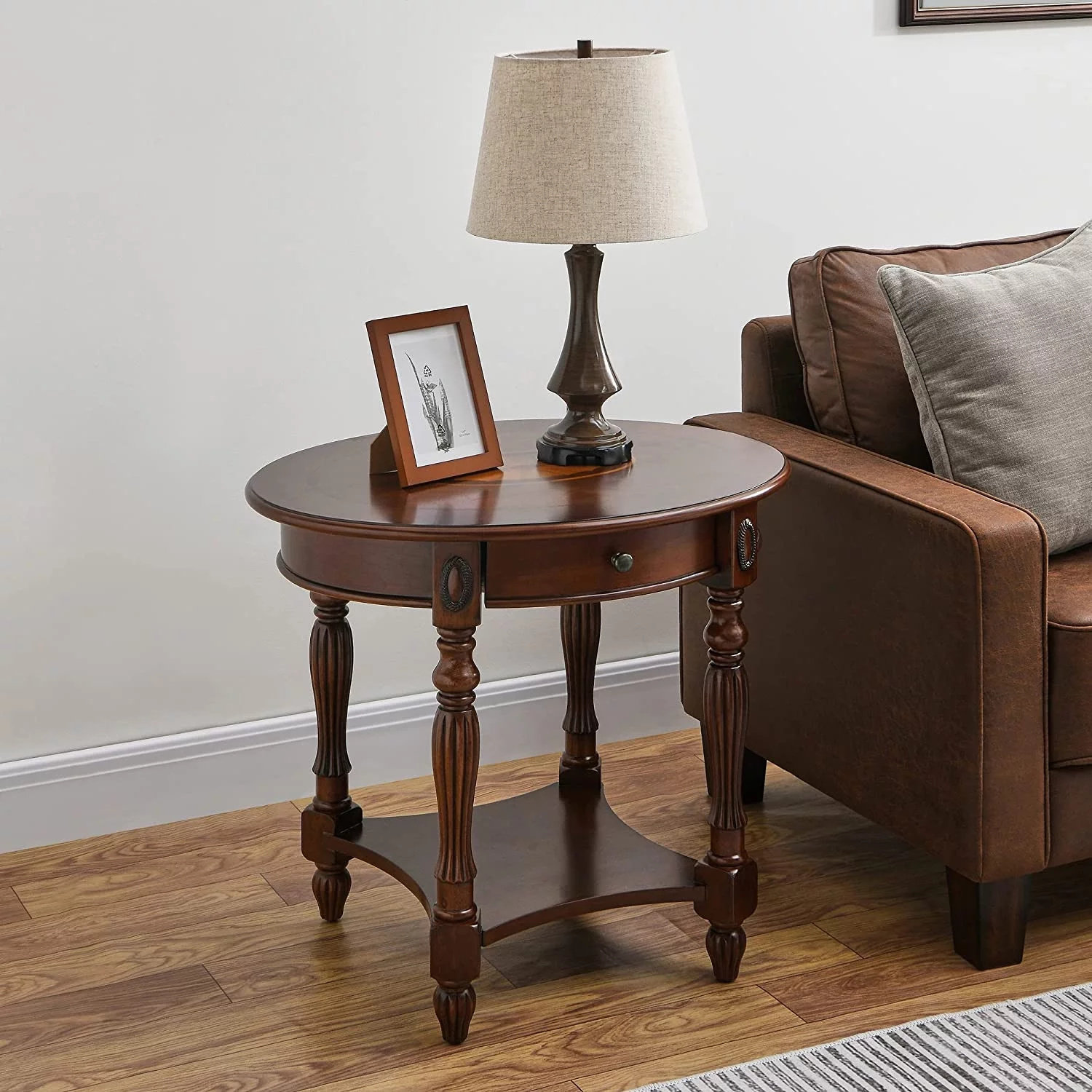 Darby Home Co Coram 24.02'' tall Solid Wood End Table with Storage ...