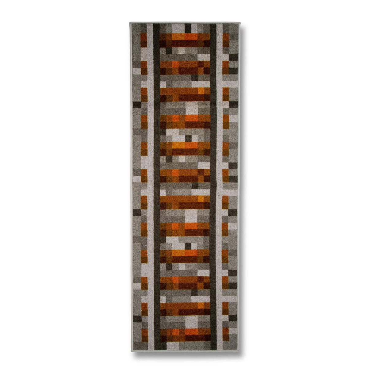 Ukonic Minecraft Train Rail Area Rug | 20 X 60 Inches | Wayfair