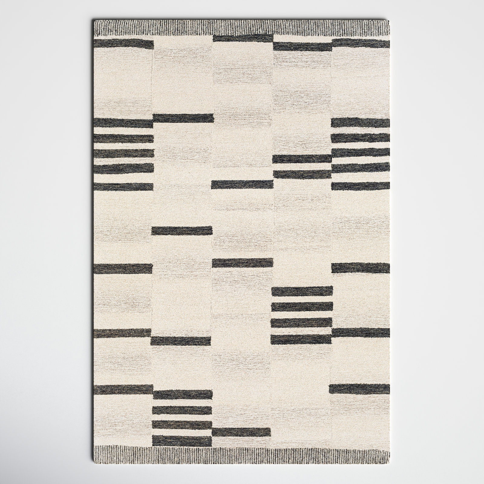 AllModern Uptown Hand Tufted Wool Geometric Rug & Reviews | Wayfair