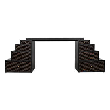 Noir Cubist Geometric Bookcase - Wayfair Canada