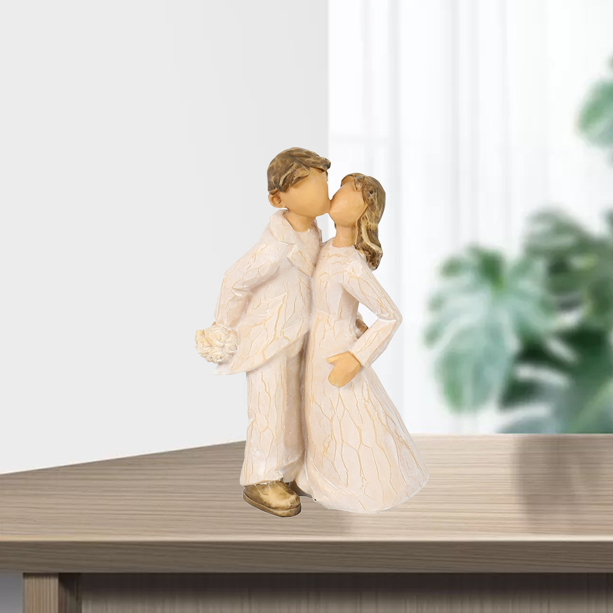 Red Barrel Studio® Kissing Couples Figurine | Wayfair