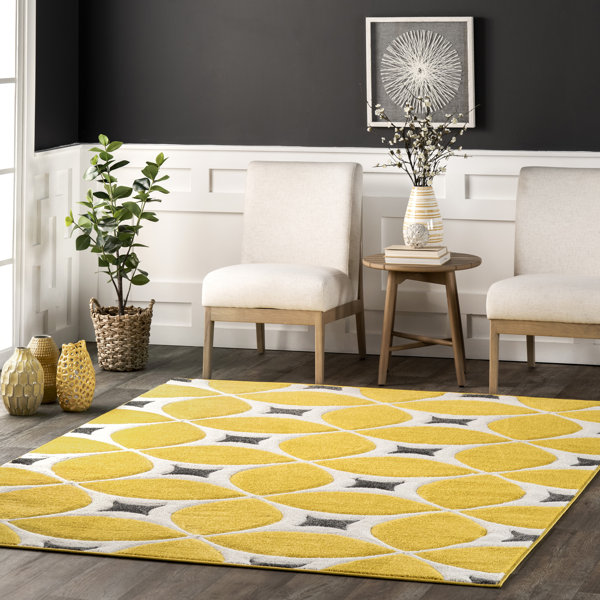 Wade Logan® Southam Geometric Area Rug for Living Room Bedroom Dining ...
