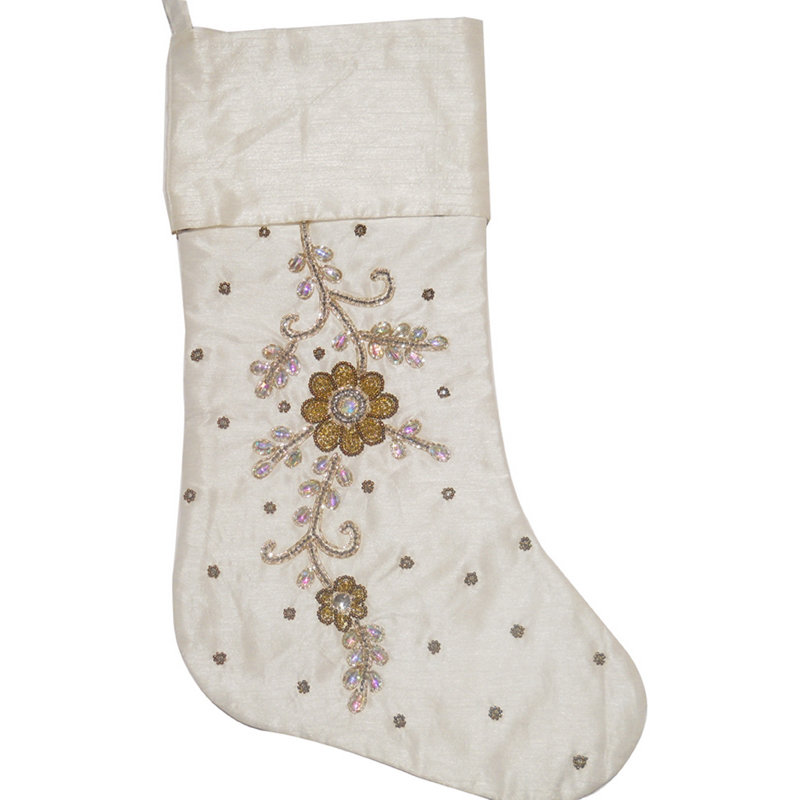 A&B Home Winter Floral Stocking | Wayfair