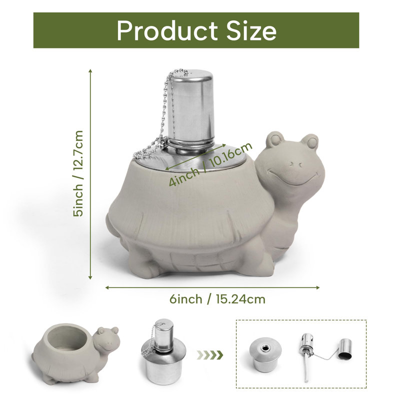 ALHAMBRA 5'' Concrete Tabletop Torch | Wayfair