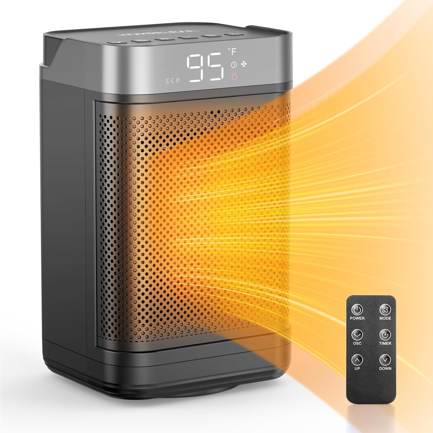INKEDZ Portable Electric Space Heater - Small Desk Electric Heaters for ...