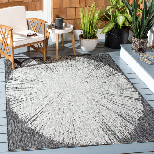 4' x 6' Black Outdoor Rugs You'll Love | Wayfair
