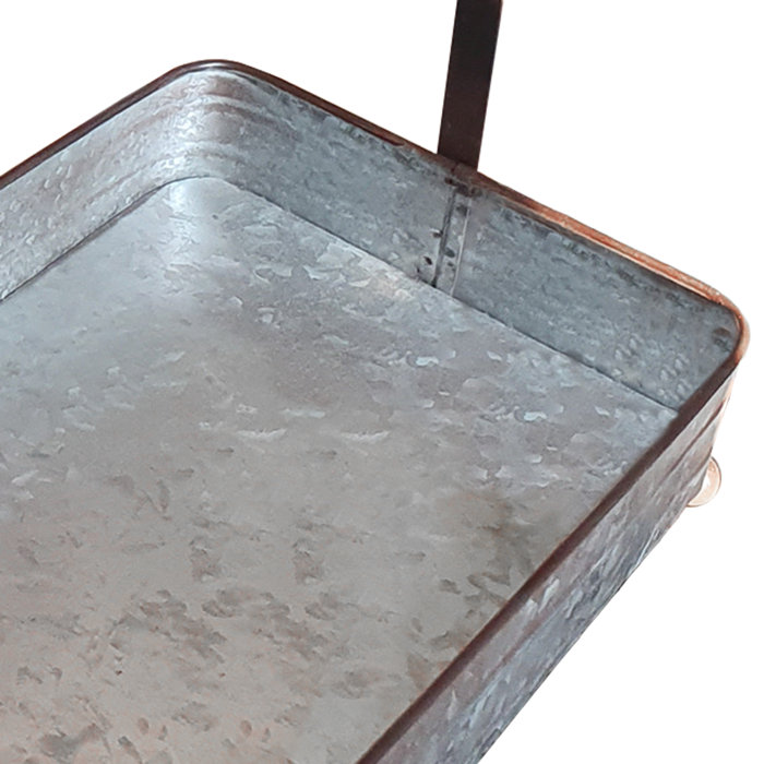 Gracie Oaks Metal Rectangle Utensil Crock & Reviews | Wayfair