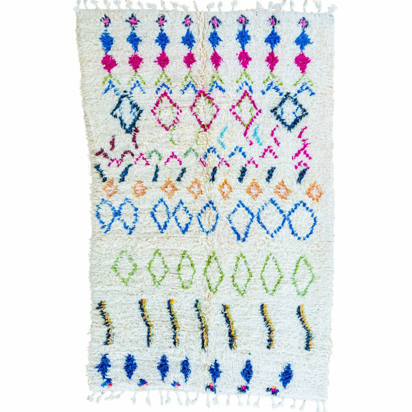 Coco Carpets One-of-a-Kind Rectangle 6' X 9' 1990s Area Rug in Ivory ...