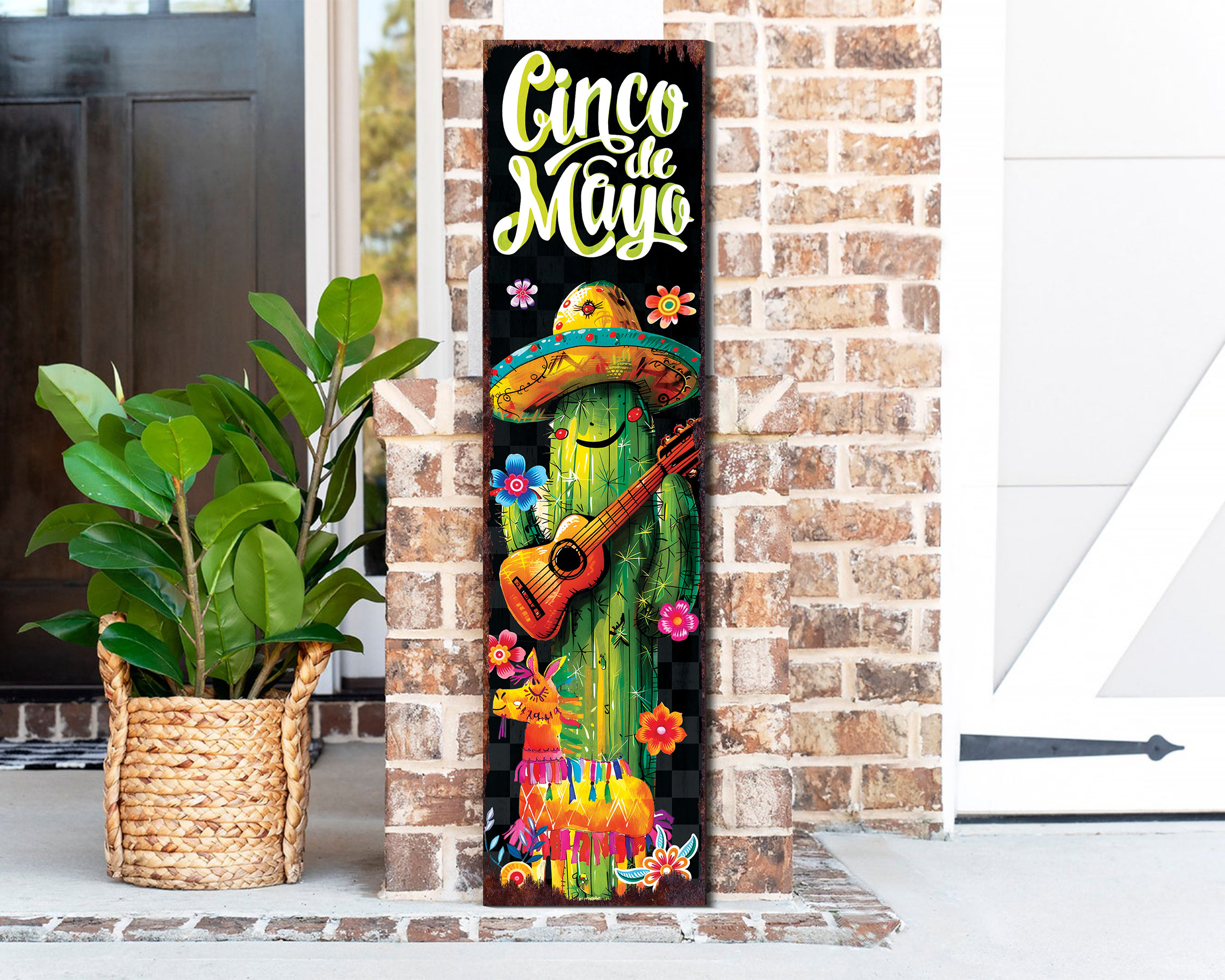 The Holiday Aisle® 36-Inch Cinco De Mayo Porch Sign | Front Door Decor ...