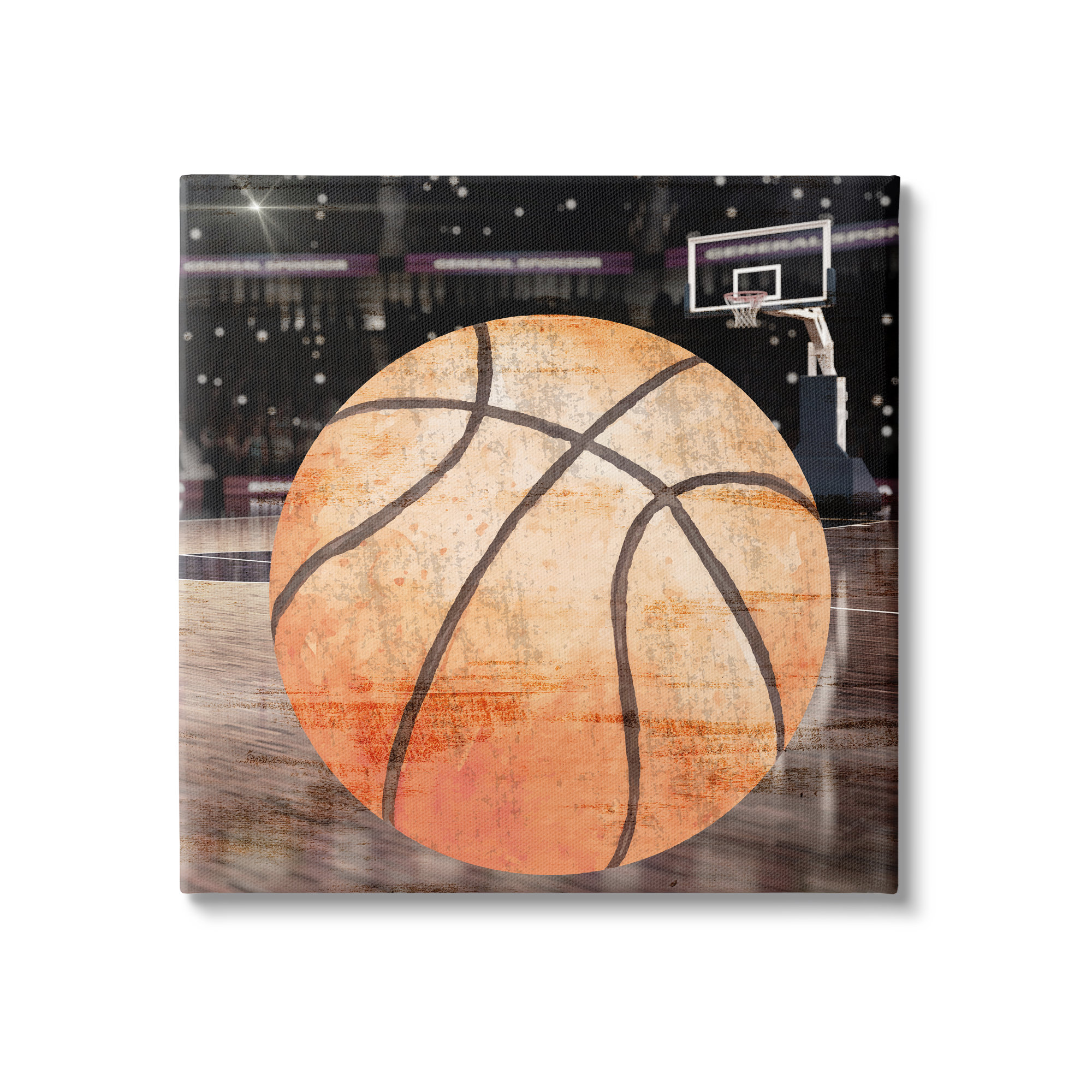 Winston Porter Abstract Basketball Court by Kim Allen | Wayfair