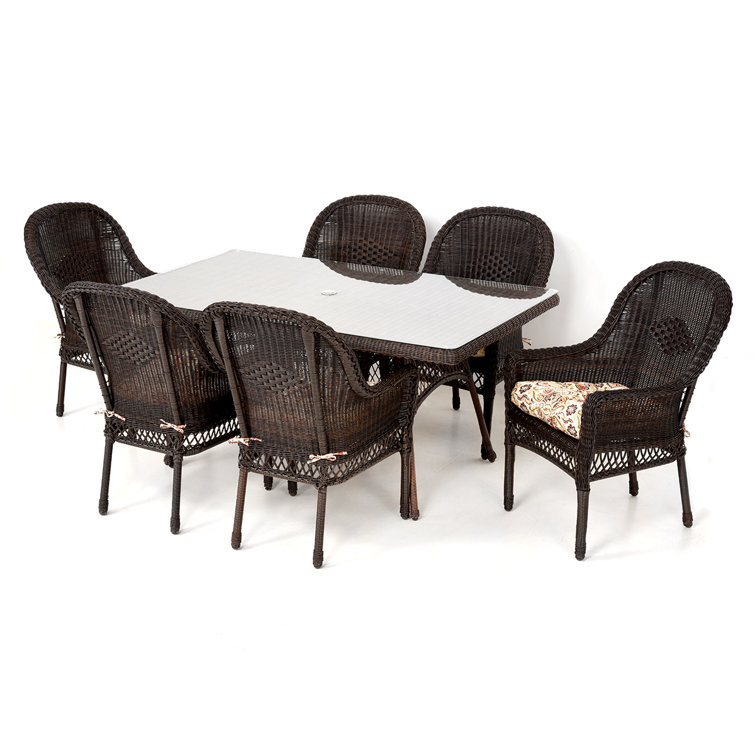 Rosalind Wheeler Fraida Rectangular 6 - Person 162cm Long Dining Set ...