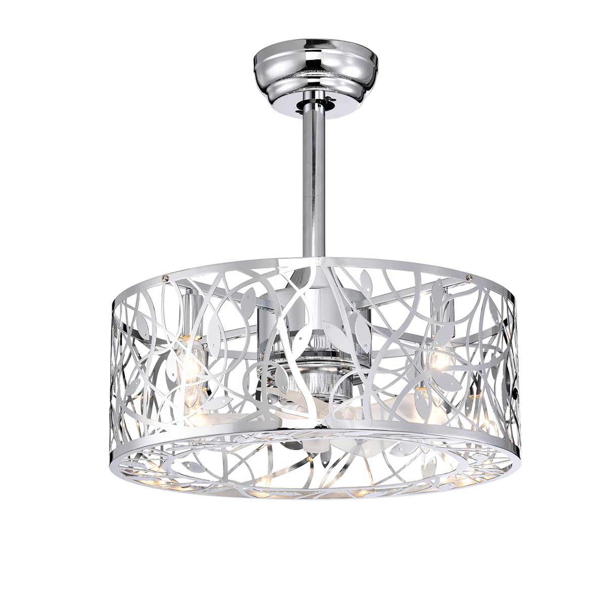 Mercer41 18" Reversible Cage Closed Ceiling Fan With 3 Speeds ...