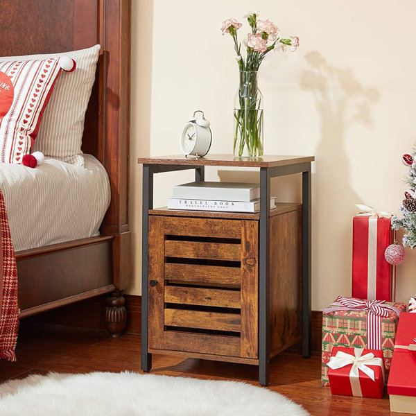 Borough Wharf Agam Metal Bedside Table | Wayfair.co.uk