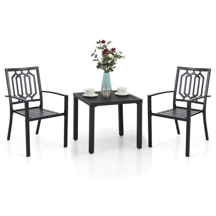 Lark Manor Armisha Square 2 - Person18.9'' Square Bistro Set & Reviews ...