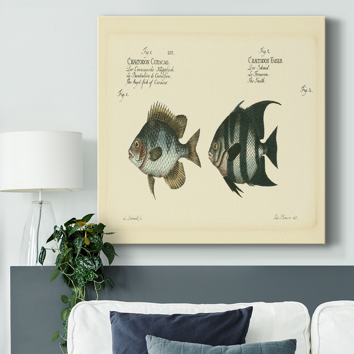 Highland Dunes Bloch Antique Fish II | Wayfair