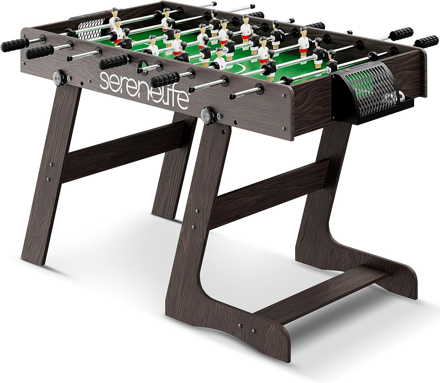 ATC CABINETS Folding Foosball Table, 4’ x 2’ Full Competition Size ...
