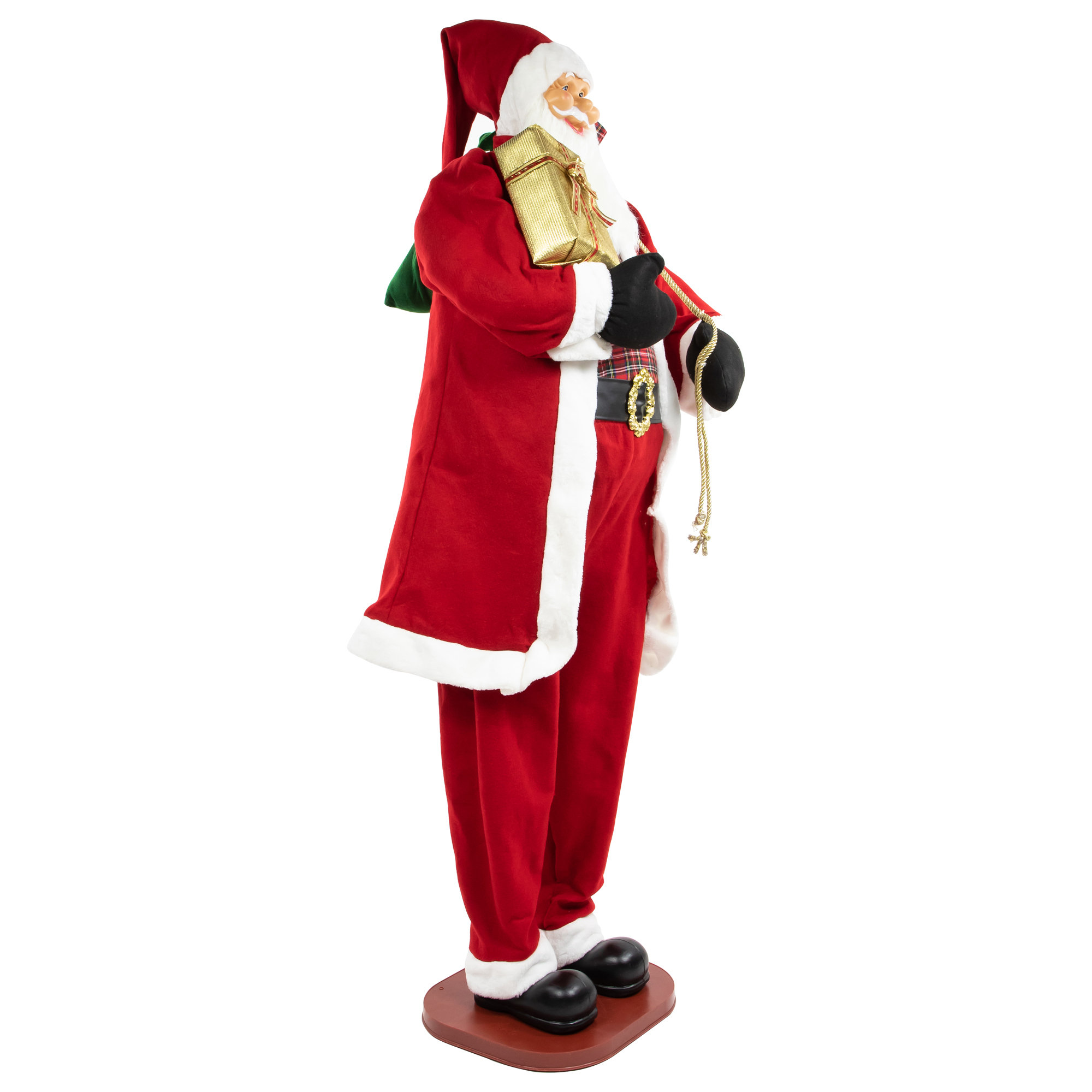 Northlight Seasonal 72" Country Santa Claus Standing Christmas Figure ...